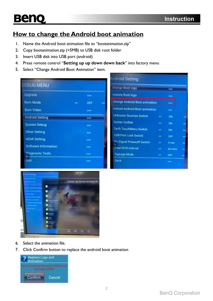 How to change the Android boot animation on RE01?